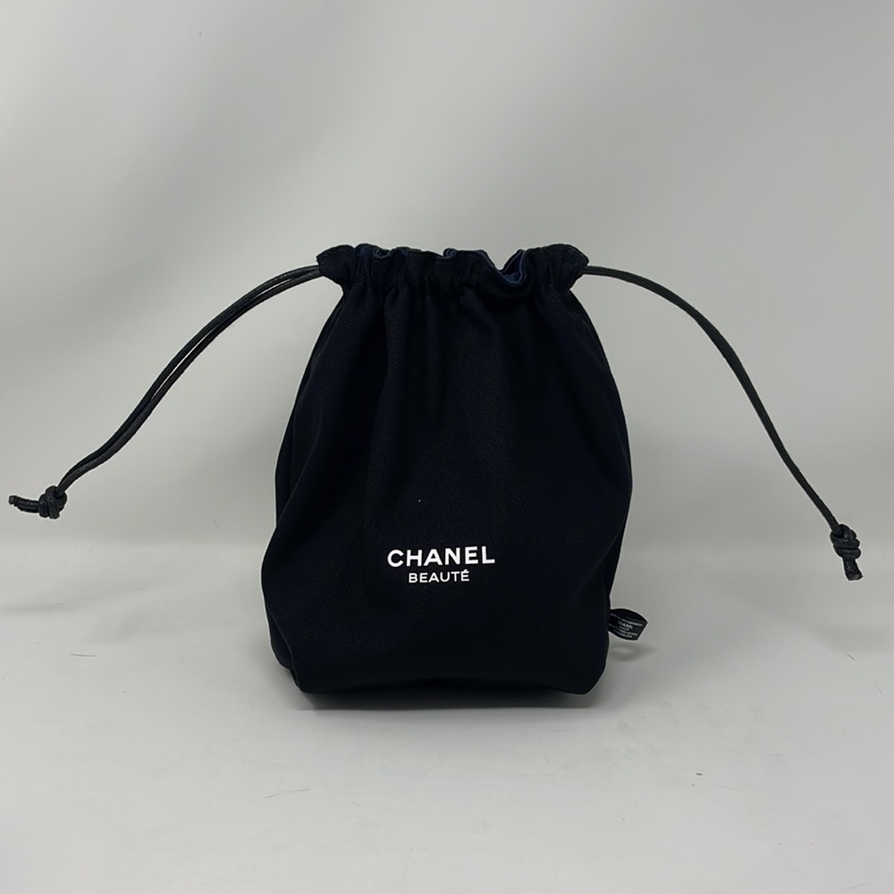 Chanel Beaute Reversible Drawstring Bag / Makeup Bag … - Gem